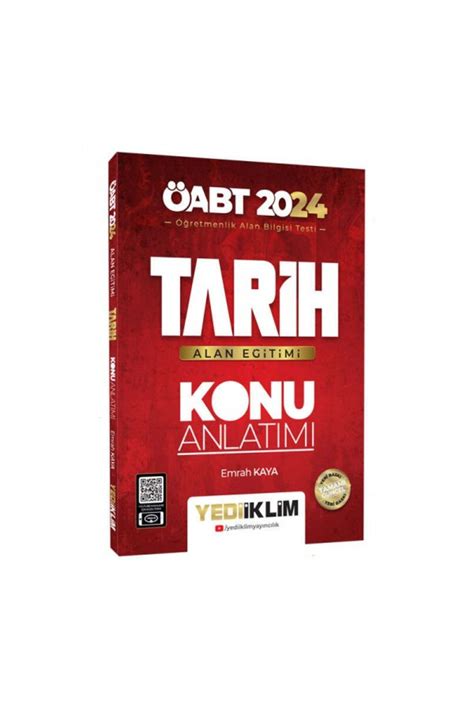Yedi İklim Kitabevi Yediiklim 2024 ÖABT Tarih Alan Eğitimi Konu