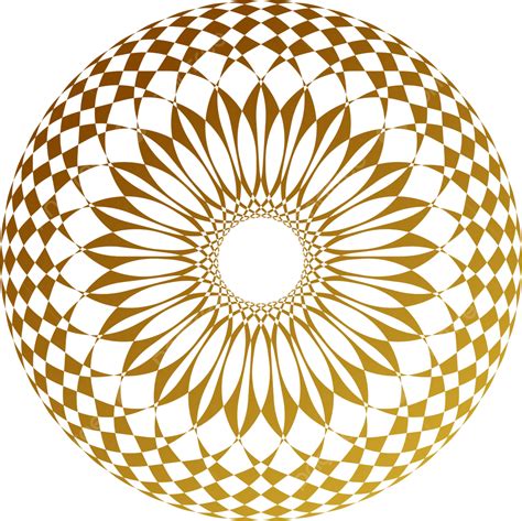 Desenho De Mandala Dourado Vetor PNG Projeto Mandala Dourado Imagem