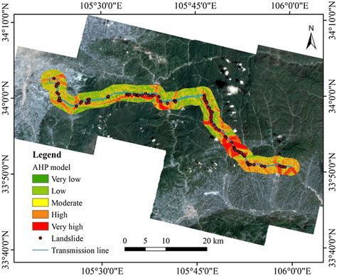 landslide susceptibility map based on ahp model download scientific diagram