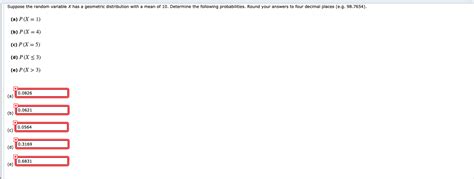 solved suppose the random variable x has a geometric