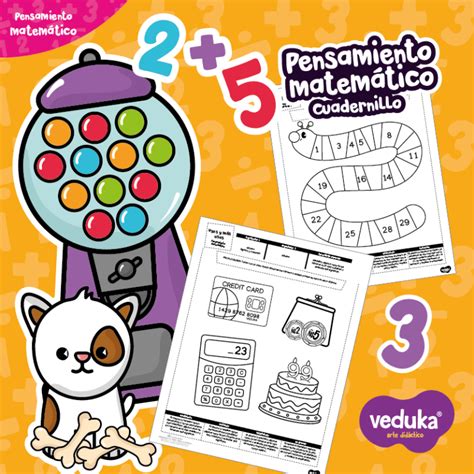 Cuadernillo de Pensamiento matemático 01 Veduka Arte Didáctico