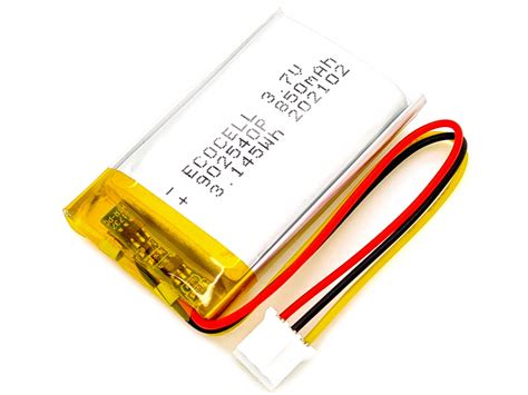 LiPo Battery 850mAh 3 7V 3 Wires 3 Pin 902540 Polymer Lithium Ion