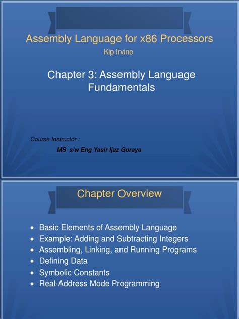 assembly language for x86 processors pdf assembly language integer computer science