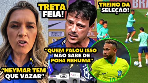 Treta Ana Tha S Detona Neymar E Diniz Defende Ele Na Coletiva Ap S