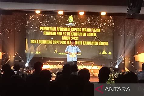 Pemkab Bantul Luncurkan SPPT PBB Elektronik Permudah Pembayaran Pajak