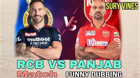 RCB Vs PANJAB IPL 2023 Highlights Match Funny Dubbing Virat