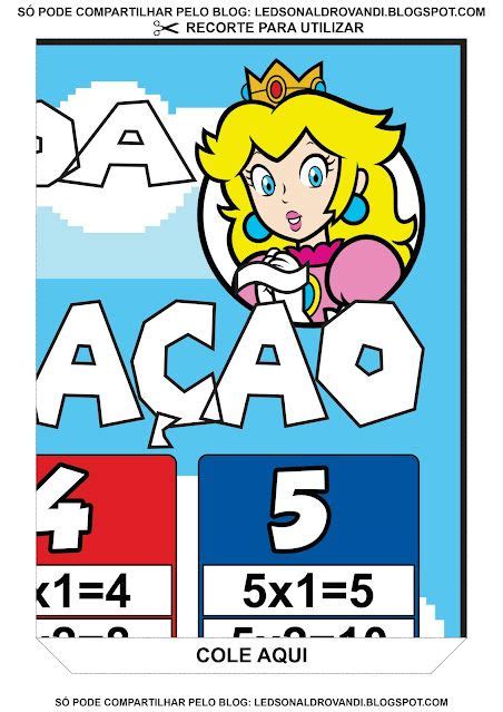 Tabuadas Para Imprimir Do Super Mario Transforme Seu Dia A Energia