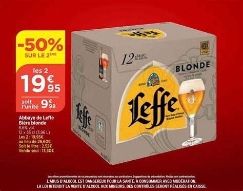 Promo Abbaye De Leffe Bière Blonde chez Bi1 iCatalogue fr
