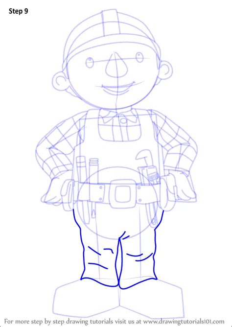 Learn How To Draw Bob From Bob The Builder Bob The Builder Step By