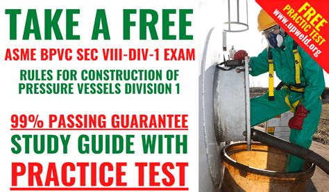 Take A Free Asme Bpvc Section Viiidivision Practice Test