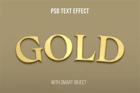 Premium PSD Gold Text Effect