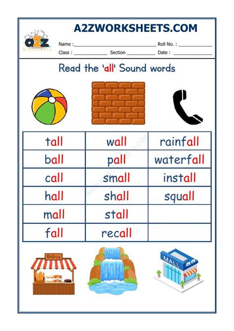 A2Zworksheets Worksheet Of English Phonics Sounds All Sound Words