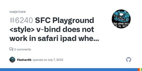 sfc playground v bind does not work in safari ipad when initializing sandbox · issue 6240