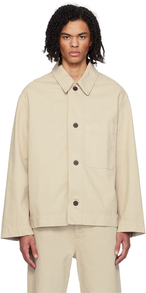 Studio Nicholson Beige Ease Denim Jacket SSENSE