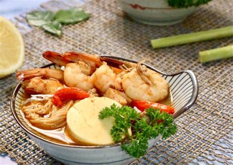 Resep Tom Yum Udang Pr OlahanUdang Oleh Moona S Kitchen Cookpad