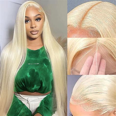 Barroko 613 Lace Front Wig Human Hair 200 Density Blonde Lace Front Wigs Human