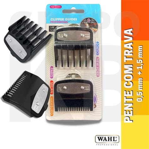 Pentes De Maquina Wahl Para Disfarce 0 5 E 1 5 Trava De Metal Shopee