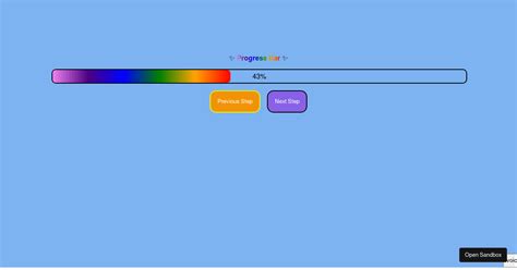 Custom Progress Bar Codesandbox