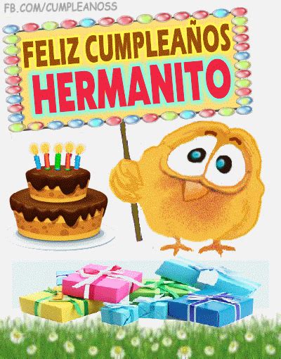 Feliz Cumpleaños HERMANITO es hbday art