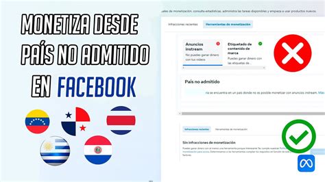 Monetiza FACEBOOK desde un PAÍS NO ADMITIDO Venezuela Panamá