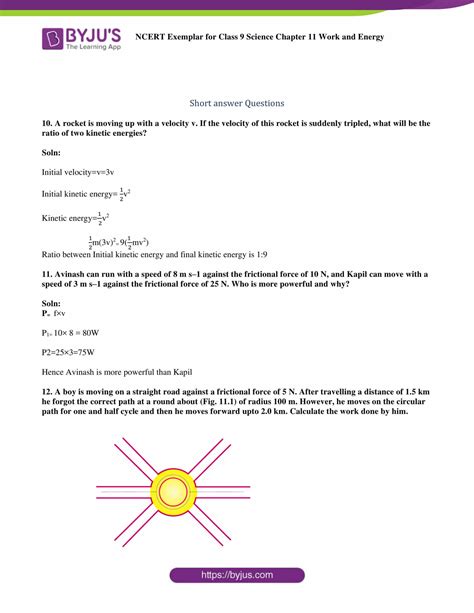 Ncert Exemplar Class Chapter Science Solutions Chapter Work