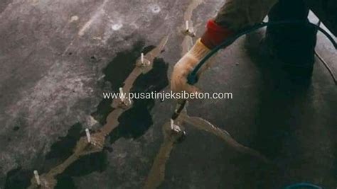 Injeksi Beton Retak Dengan Metode Injeksi Epoxy Resin