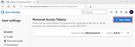 use personal access tokens azure devops microsoft learn