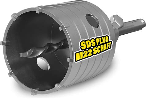 Hohl Bohrkrone Set Ø 68mm mit SDS plus Adapter 110mm und Zentrierbohrer