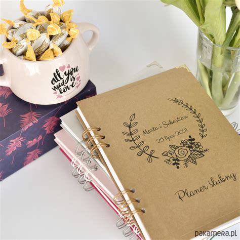 Planer ślubny organizer terminarz planner wianek 3684921 Pakamera pl