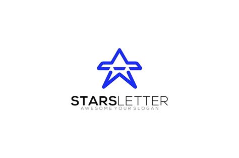 Logotipo De Design De Modelo De Vetor Estrela Vetor Premium