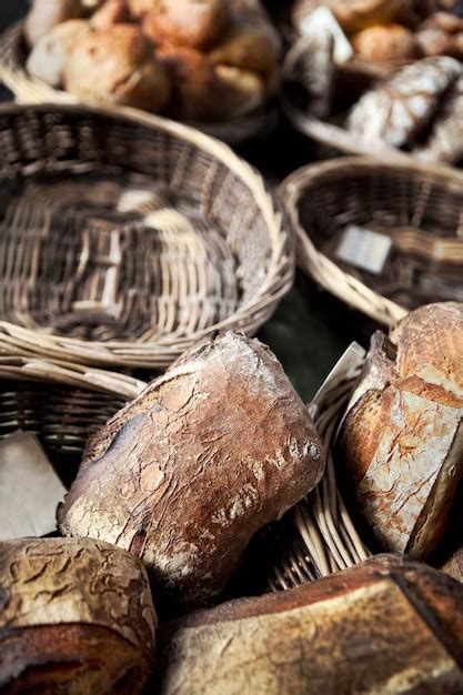 Panes en una panadería Foto Premium