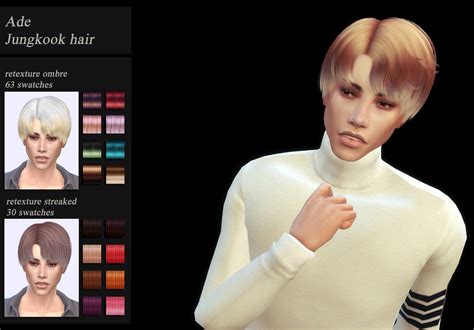 Jenn Honeys Sims 4 — Male Hair Recolor 46 Swatches Male Hair Sims Hair Hair Setting Sims