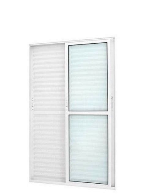 PORTA BALCÃO ALUMÍNIO BRANCO 3 FOLHAS FECHADURA VIDRO LISO LINHA 25