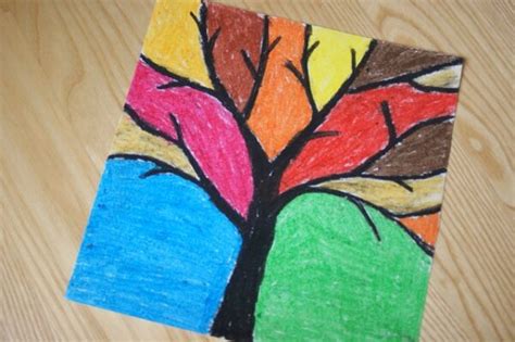 Kolorowe Drzewo Prace Plastyczne Edukacyjne