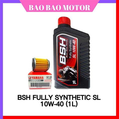 100 Original BSH Boon Siew Honda Fully Synthetic SL 10W 40 Engine Oil