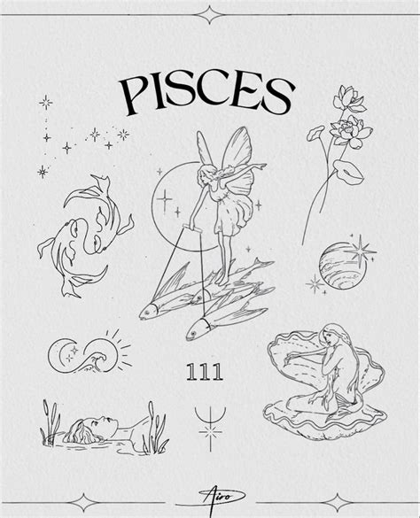 Pisces Zodiac Sign Tattoo Inspo Small Tattoo Pisces Tattoo Tattoo