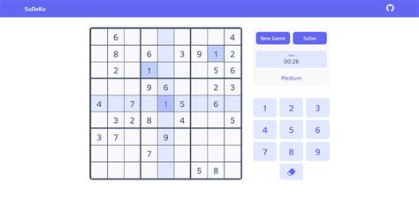 github adi7ya26 sudoku react app a sudoku react app that allows you to play and solve sudoku