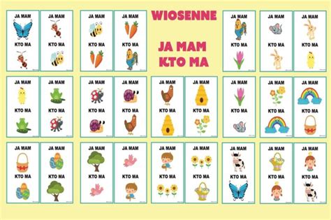 Wiosna Ja Mam Kto Ma Zestaw Do Druku