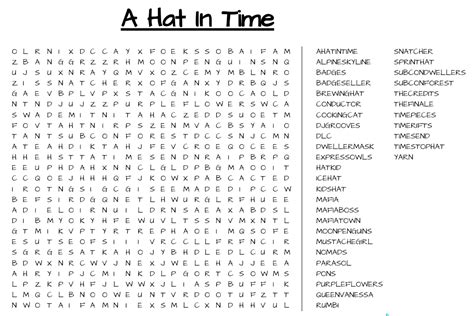 Hats Word Search Atelier Yuwa Ciao Jp