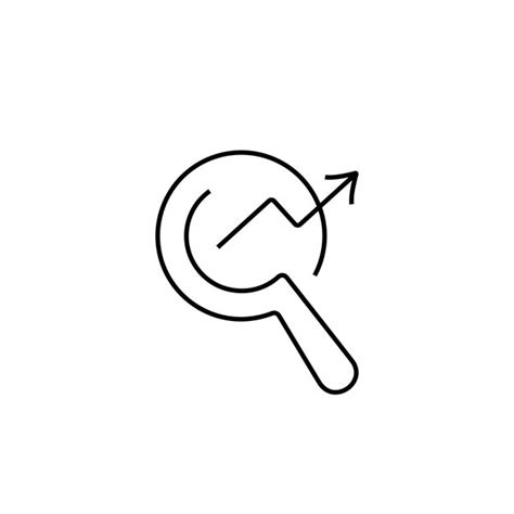 Icono De Vector De L Nea De An Lisis De Datos Vector Premium