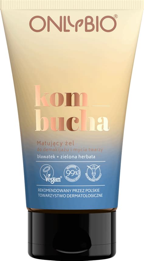 ONLYBIO Kombucha żel do mycia i demakijażu twarzy matujący 150 ml