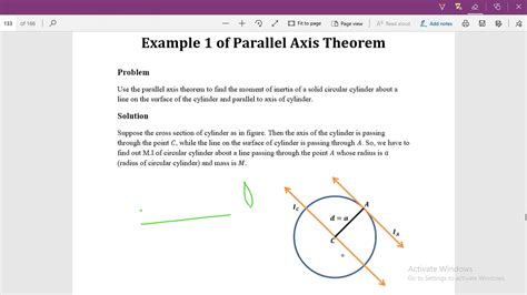 example of parallel axis theorem youtube