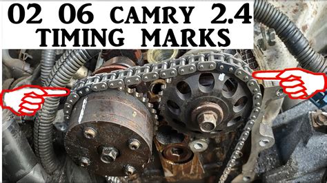 2002 2006 Toyota Camry 2 4 Timing Marks Location YouTube
