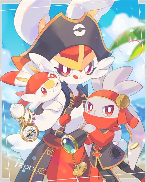 Scorbunny Cinderace Raboot And Cinderace Pokemon And 1 More Drawn