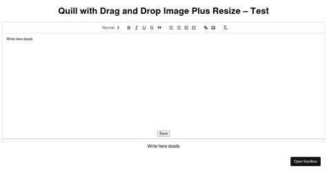 Quill Dnd And Resize Image Codesandbox