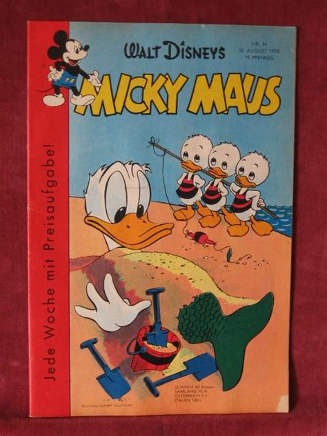 Micky Maus Jahrgang 1958 Heft Nr 34 Von Disney Walt 1958 Comic