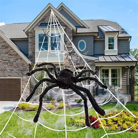 Spider Web Halloween Decoration 16 15 Feet Giant Triangular Spider