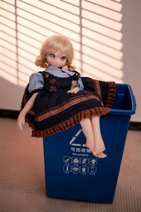 Katlyn 2ft10 88cm Blonde Cute Mini Sex Doll With PVC Head NakeDoll