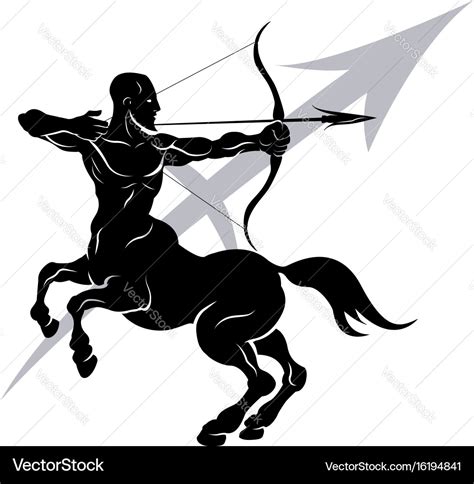 Sagittarius Horoscope Astrology Sign Royalty Free Vector