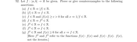 solved 52 let f [a b] rightarrow mathbb{r} be